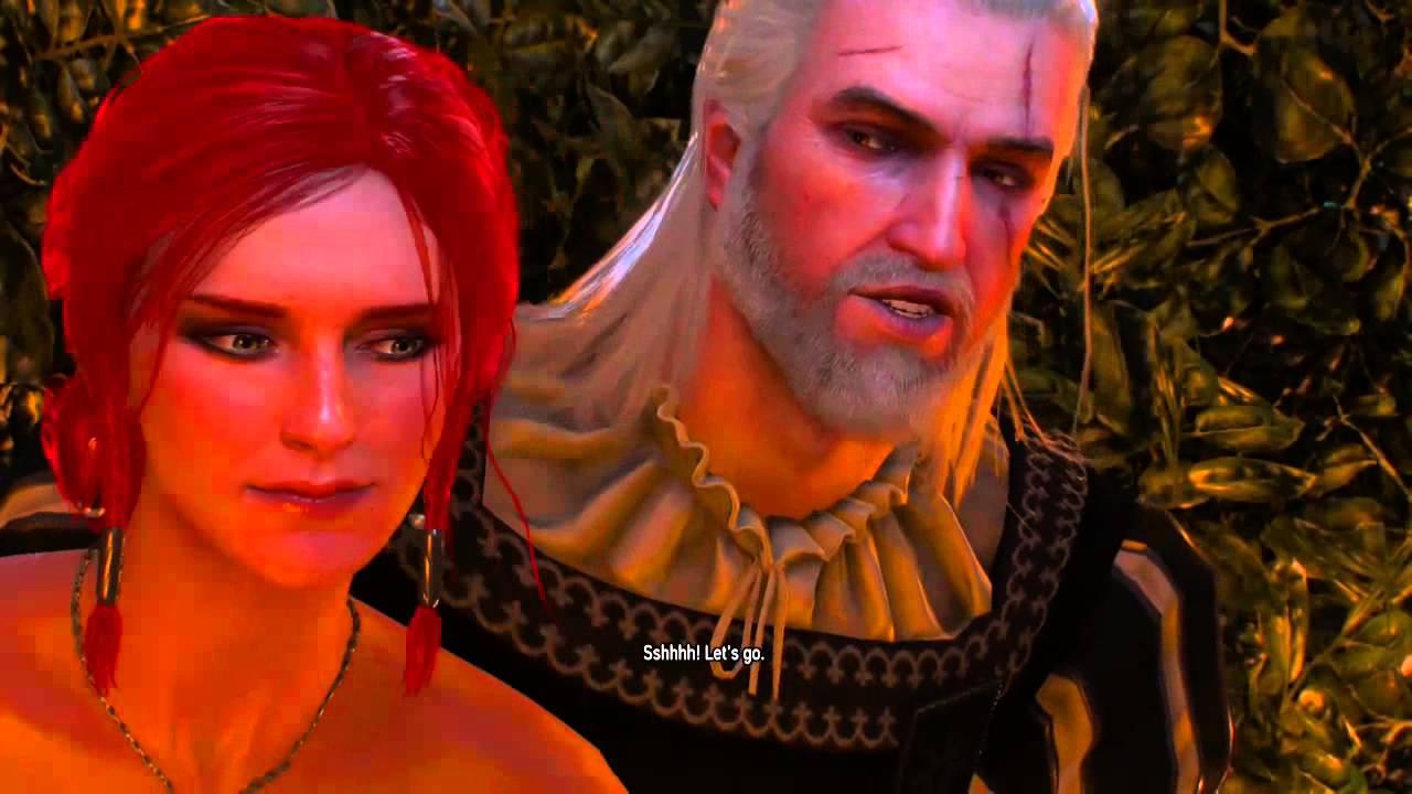 The Witcher 3 Wild Hunt love cutscene with triss - YouTube