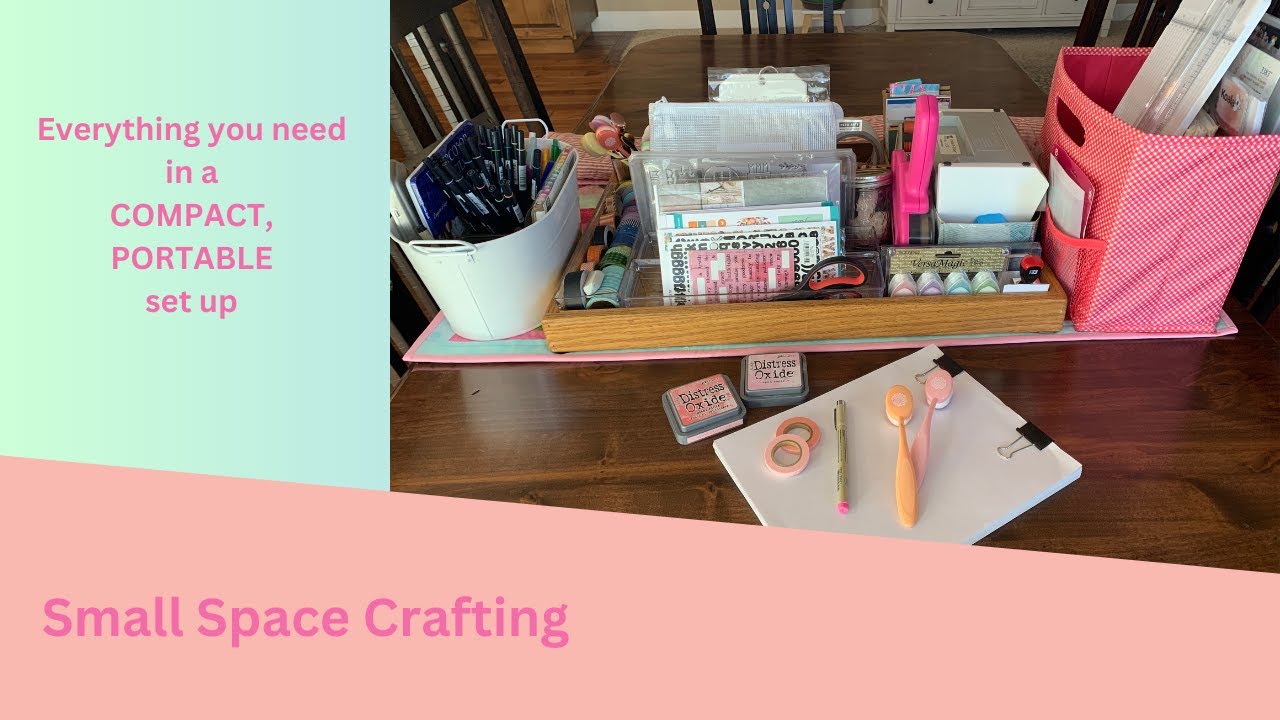 Compact, Portable Craft Station | Crafting in small spaces - YouTube