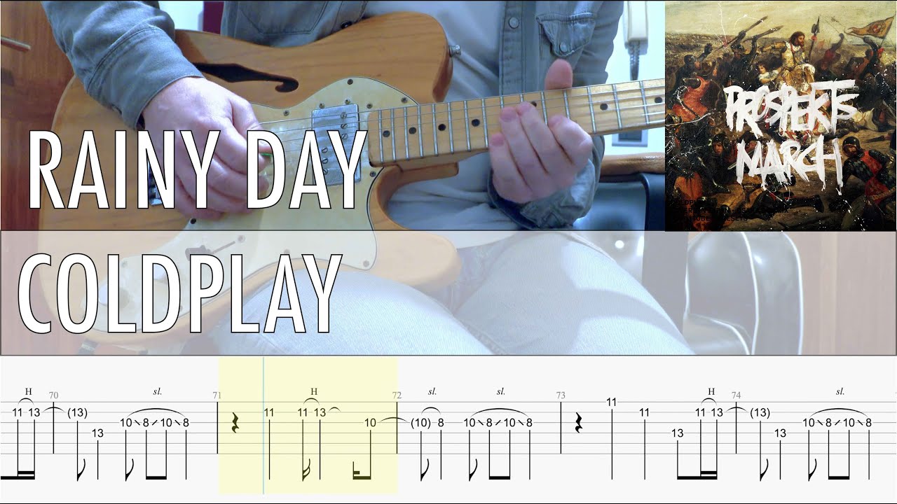 Rainy Day Coldplay Cover • Guitar Tab • Tutorial • Lesson - YouTube