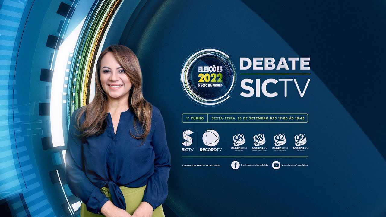 DEBATE DA SIC TV / RECORD TV 2022 | GOVERNO DE RONDÔNIA | 1º TURNO - YouTube