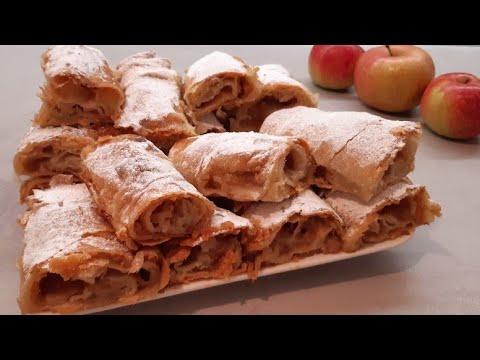 ŠTRUDLA OD JABUKA S VUČENIM TIJESTOM KOJE NE PUCA ! 🍎🍏 - YouTube