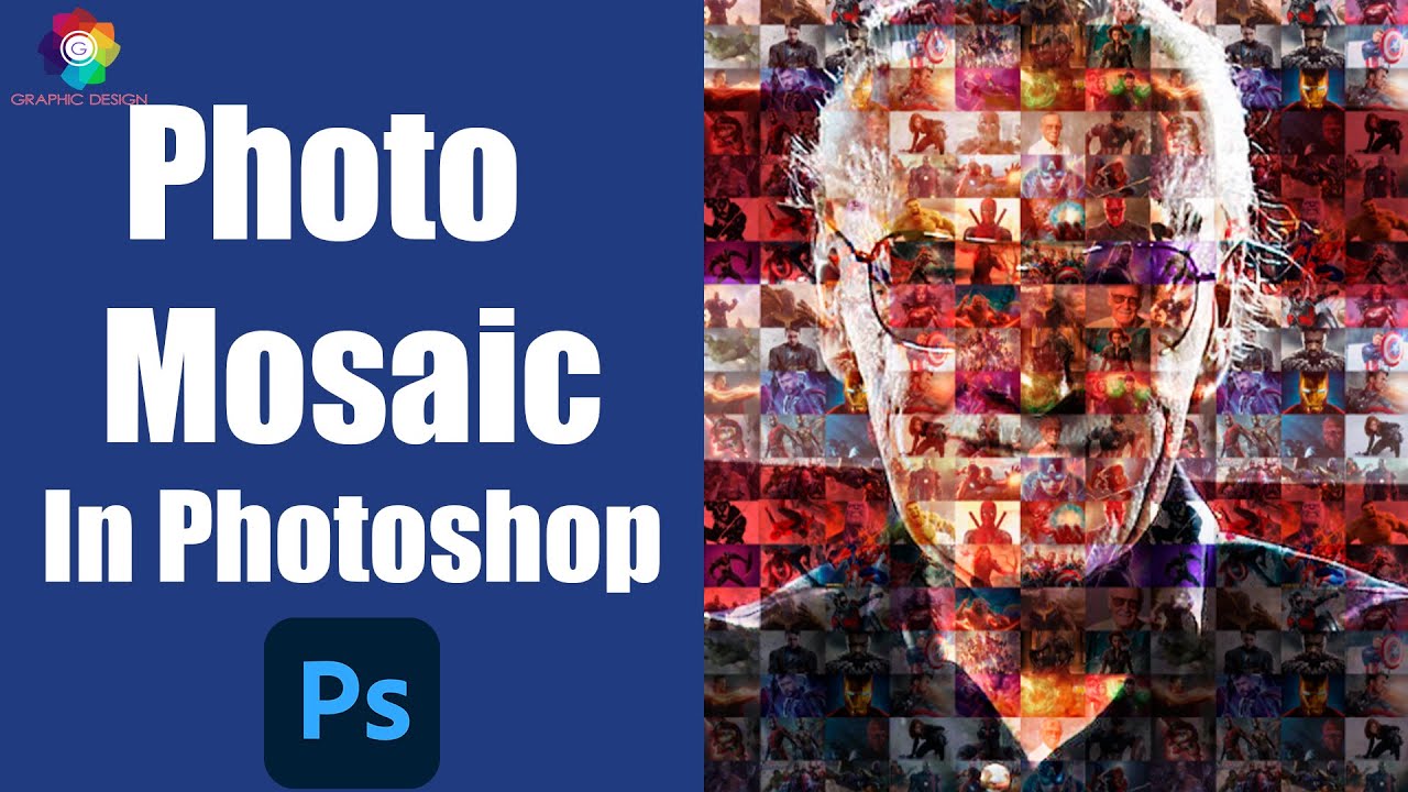 How To Create Photo Mosaic Effect In Photoshop - YouTube