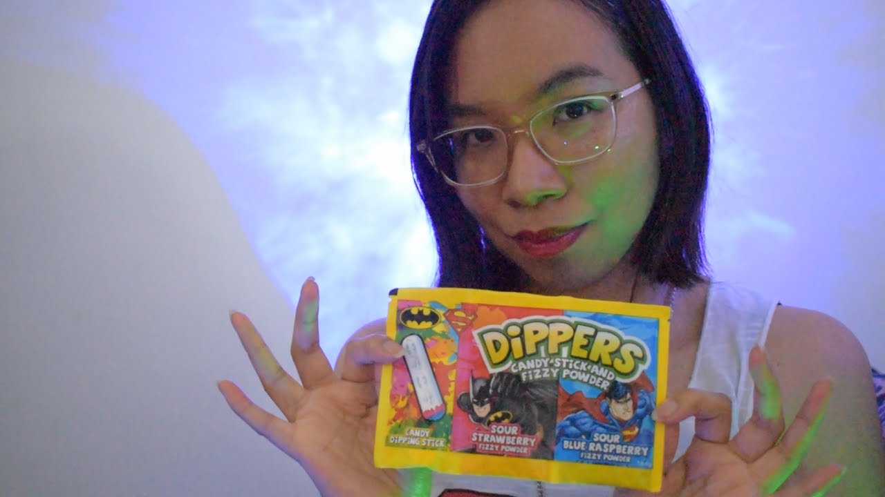 ASMR 1 MINUTE MOUTH SOUNDS & ECHOES (w/ Fun Dip) 🍬💋 [Tingle Star ...