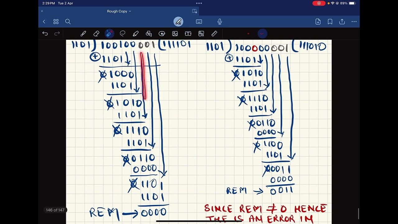 Cyclic Redundancy Check (CRC Code) - Information Theory - YouTube