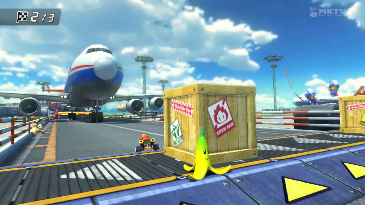Wii U - Mario Kart 8 - Sunshine Airport - YouTube