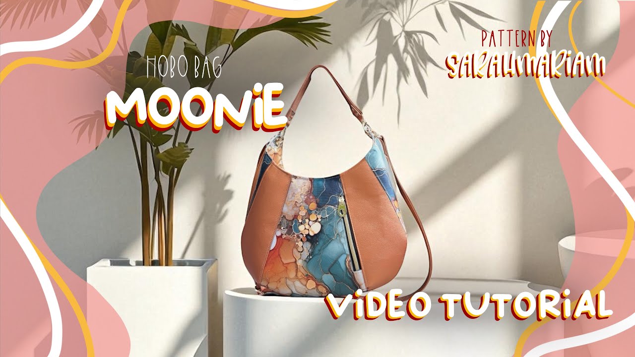 Hobo bag Moonie English Video Tutorial - step by step sewing ...