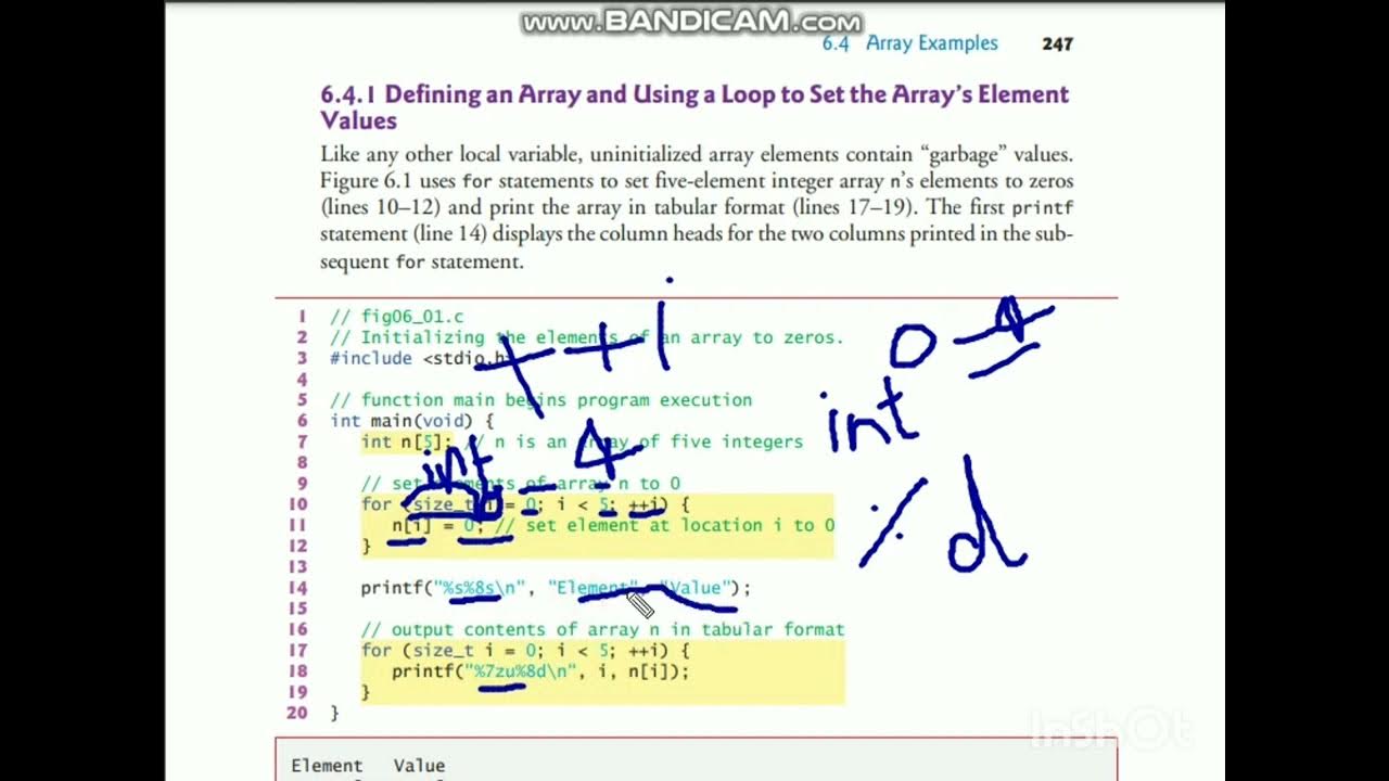 Array defining through simple example - YouTube