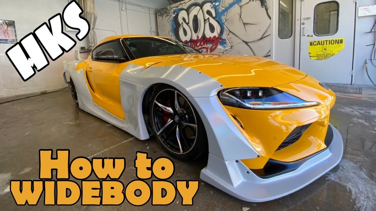 How to install an HKS Widebody on your 2020 Supra A90 - YouTube
