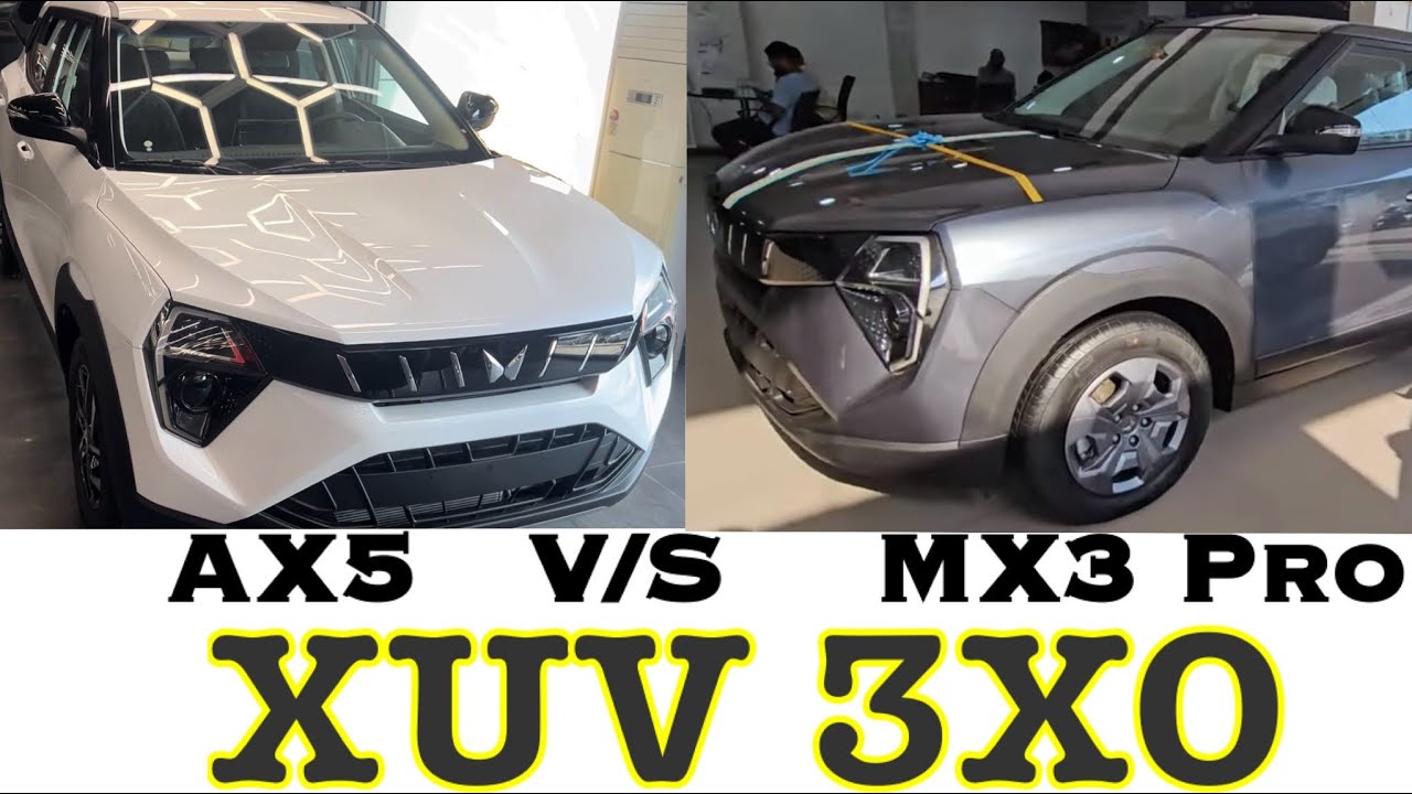Mahindra XUV 3XO MX3 Pro 3rd Base and AX5 Comparison | Walkaround ...