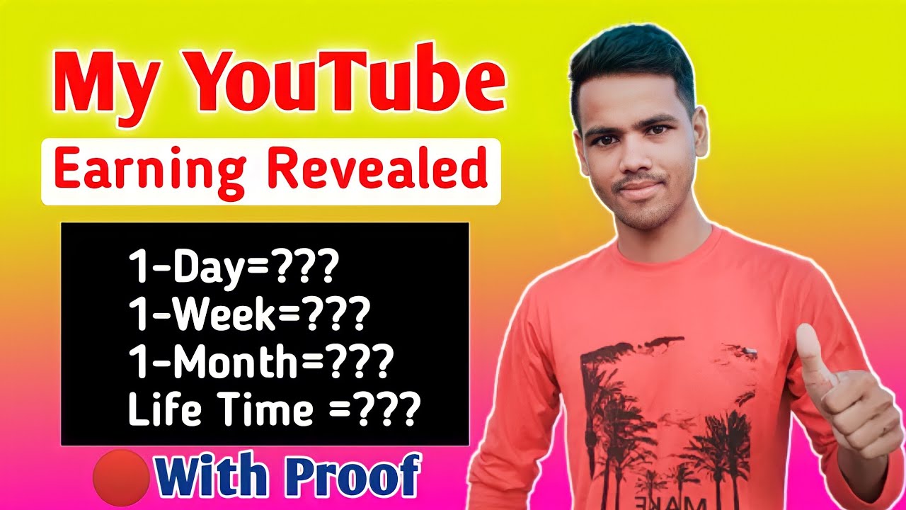 My YouTube Earning Revealed | Indian YouTuber Earning Proof |How Much ...