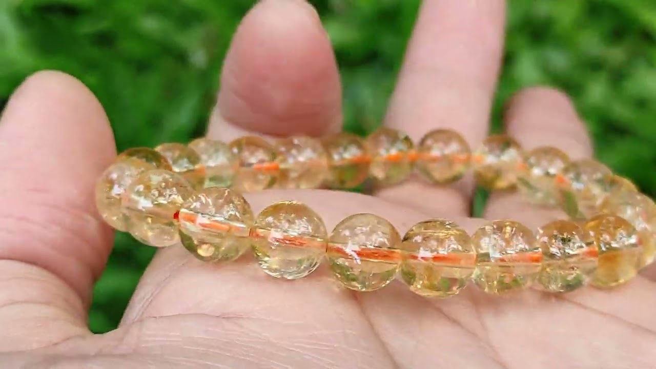 Gelang Batu Alam Citrine HQ Grade Aaa Asli dan Natural 8mm - YouTube