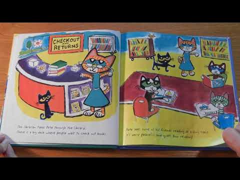 Pete the Cat Checks Out the Library - YouTube