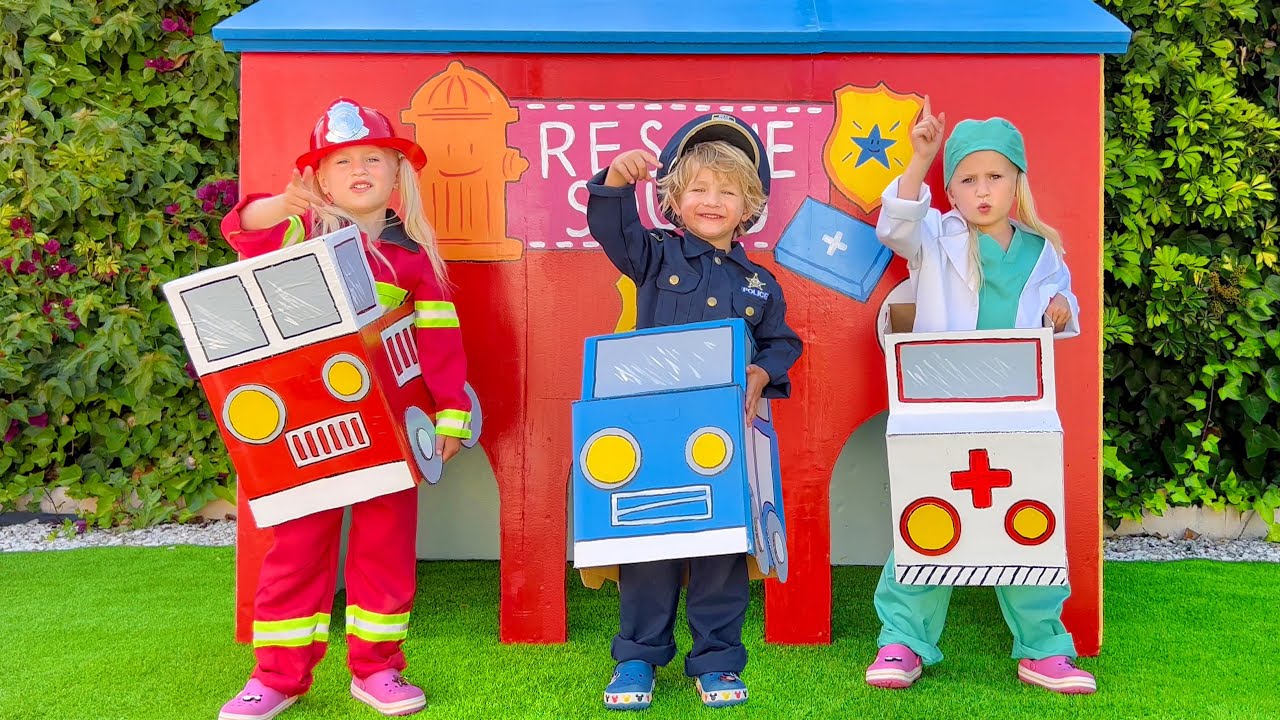 The Rescue Team Song + more Kids Songs & Nursery Rhymes with Katya and ...