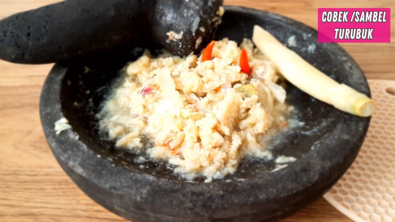 Resep Cobek Turubuk (tebu telor), Sambel Terubuk, - YouTube