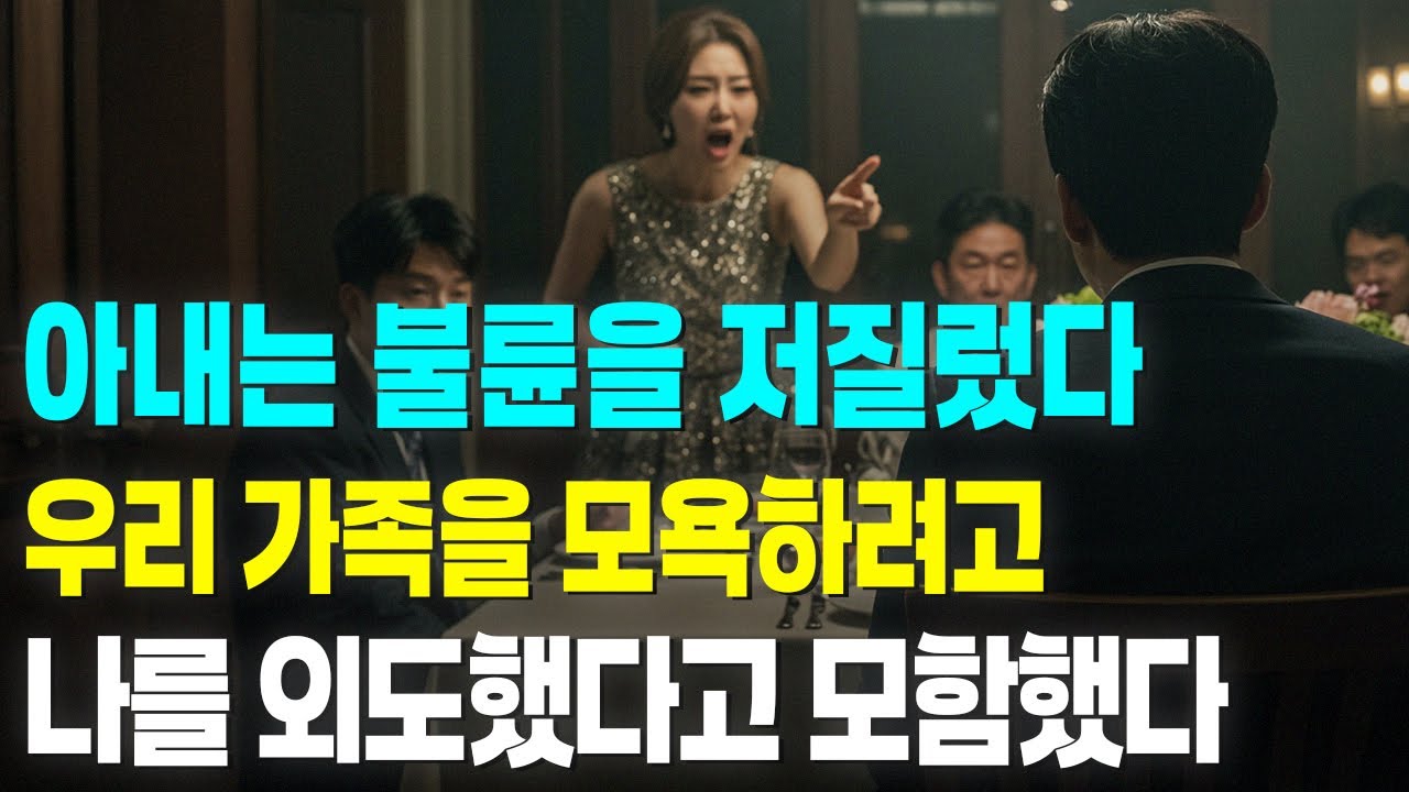 실화사연 아내는 가족 모임에서 임신 소식을 알리기 전에 뻔뻔하게 나를 불륜남으로 몰아갔다 하지만 그녀의 여동생이 누가 진짜 불륜을 저지른 사람인지 밝혀냈다 Youtube