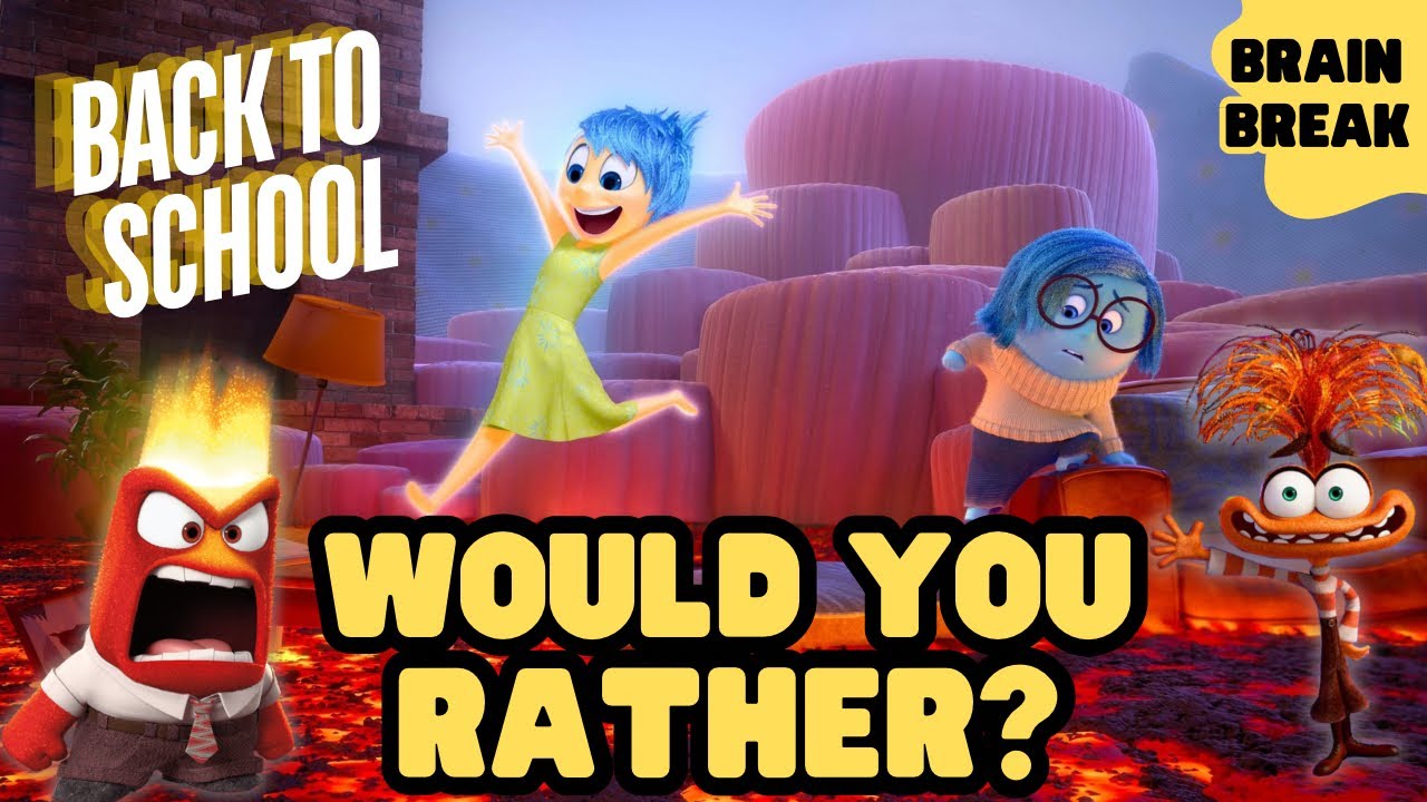 Back to School Brain Break | Inside Out Would You Rather| Games for ...