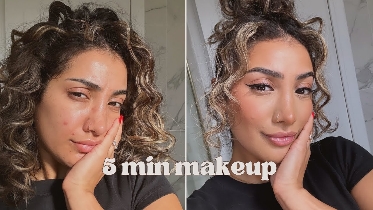 5 MINUTE EASY EVERYDAY MAKEUP ROUTINE | AnchalMUA - YouTube