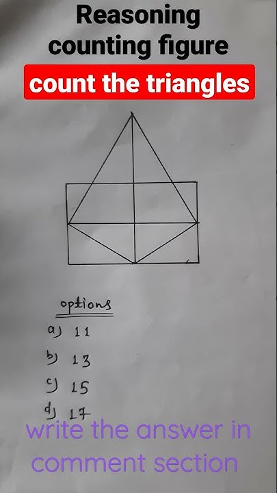 Reasoning Counting figure count the triangles #shorts #reasoning #Competitive_exams #ytshorts ...