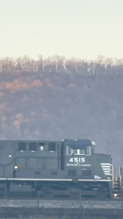 NS 1094, NS 8057, and NS 4515 on a NS intermodal on the Rockville bridge at Marysville Pa 3/9 ...