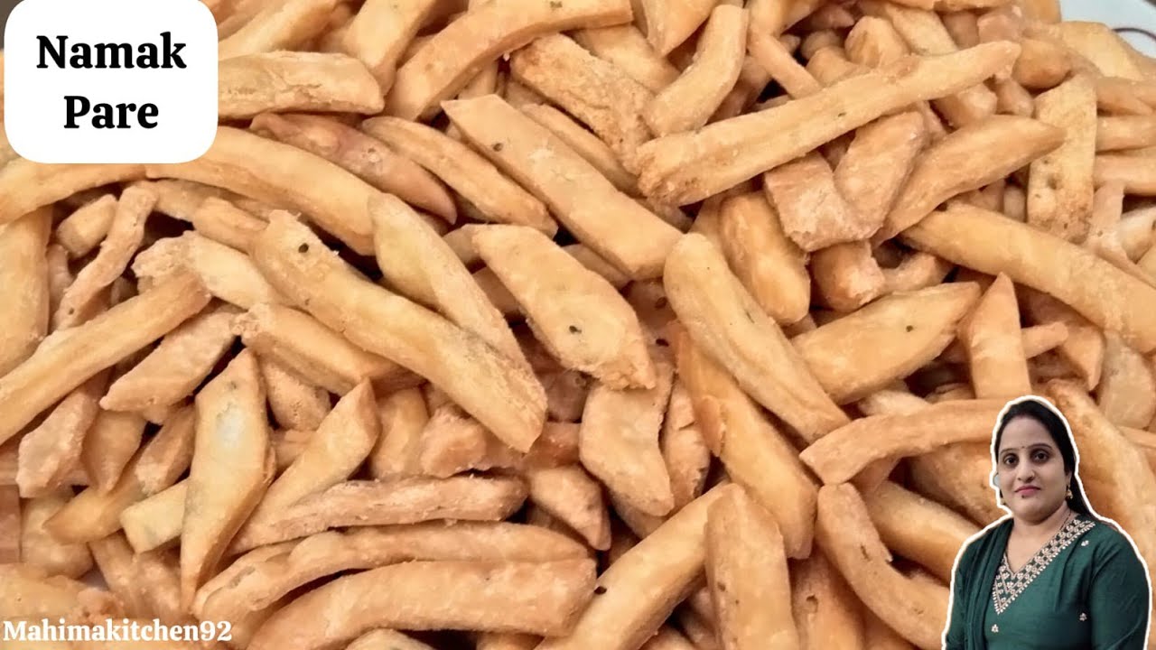 नमक परे बनाने की आसान विधि |100% Crispy Namak Pare Recipe | ..... - YouTube