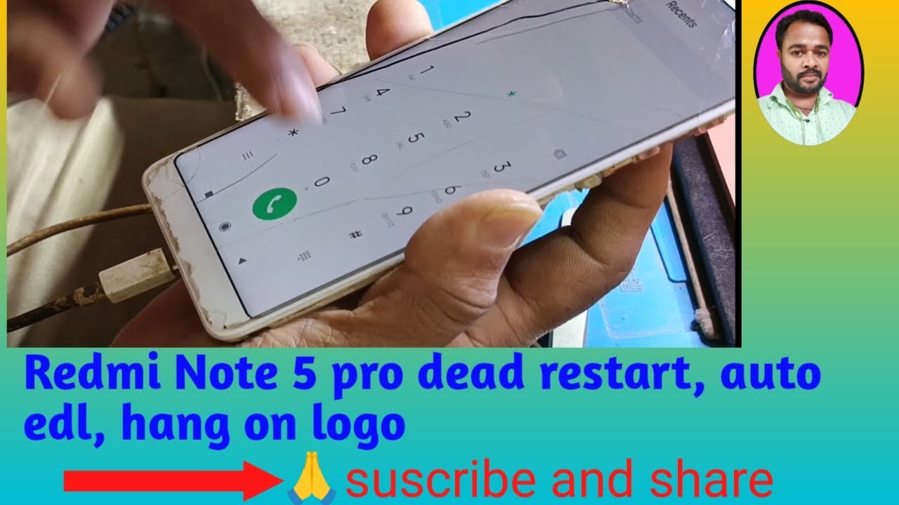 Redmi note 5 pro dead, auto edl, hang on logo, restart all problem done ...