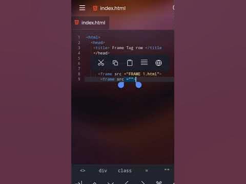 coding with html frame tag rows #ytshorts #public #studymotivation #new ...