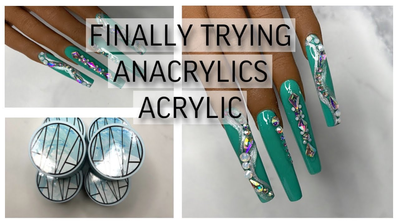 FINALLY TRYING ANACRYLICS ACRYLIC | LONG HAIR PRETTY NAILS CRYSTAL KIT ...