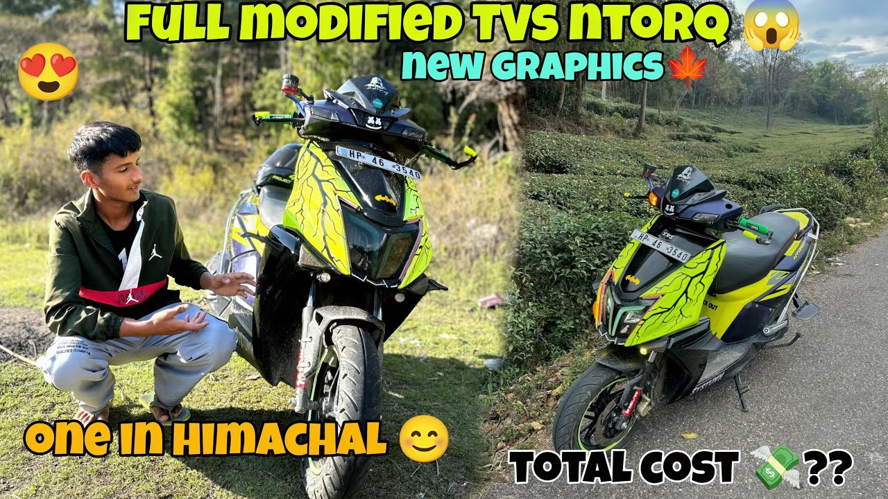 Ntorq xt Full modification review Rs 15000😮 - YouTube