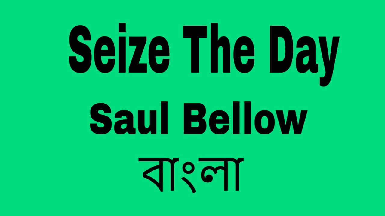 Seize the Day by Saul Bellow summary and character list in bangla ...
