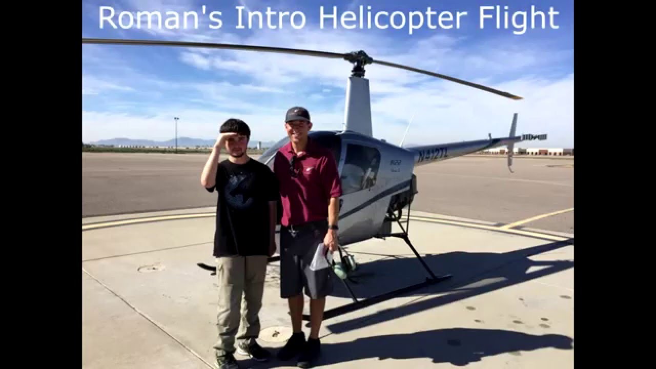 Roman's Introductory Helicopter Flight - 013016 - YouTube