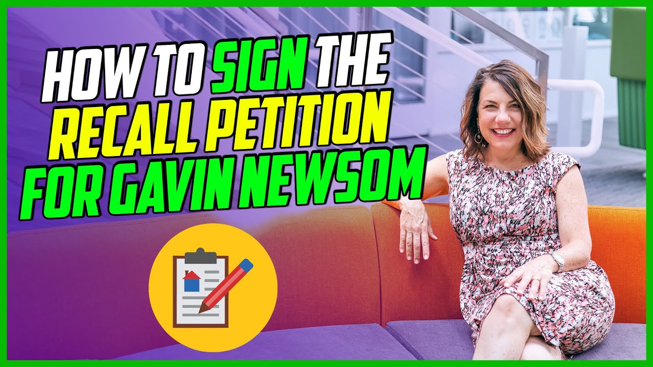 How to sign the Recall Gavin Newsom Petition\ Recall Gavin 2020 - YouTube