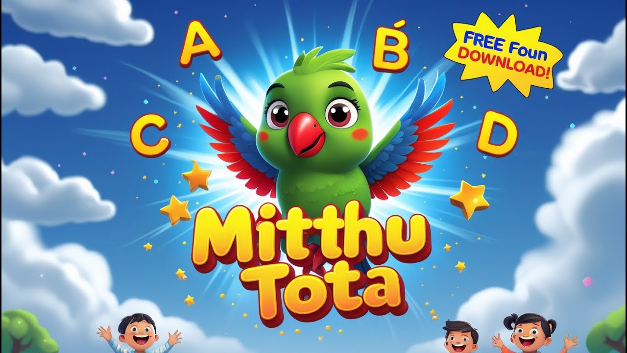 Mithu Tota Bole – टोटा टोटा | Funny Talking Parrot Song for Kids | Cute 3D Nursery Rhyme - YouTube