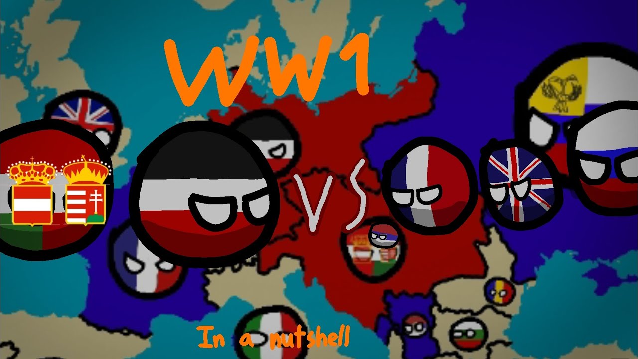 WW1 in a nutshell countryballs - YouTube