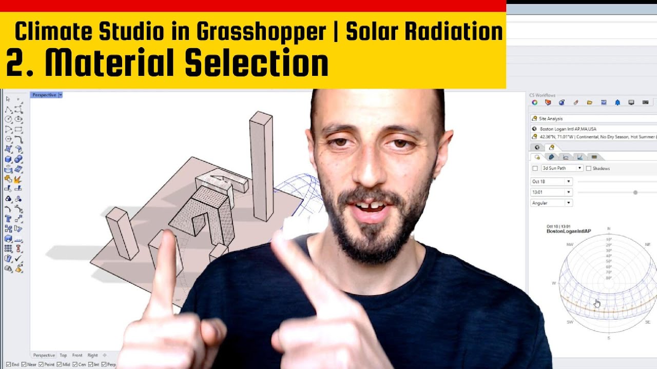2-Material Selection for Solar Analysis in Climate Studio # ...