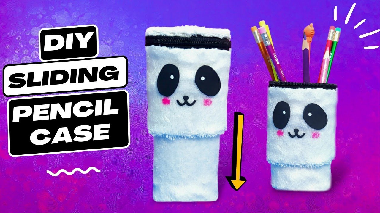 DIY Easy Pencil Case / Easy Sliding Pencil Holder / Back to school ...
