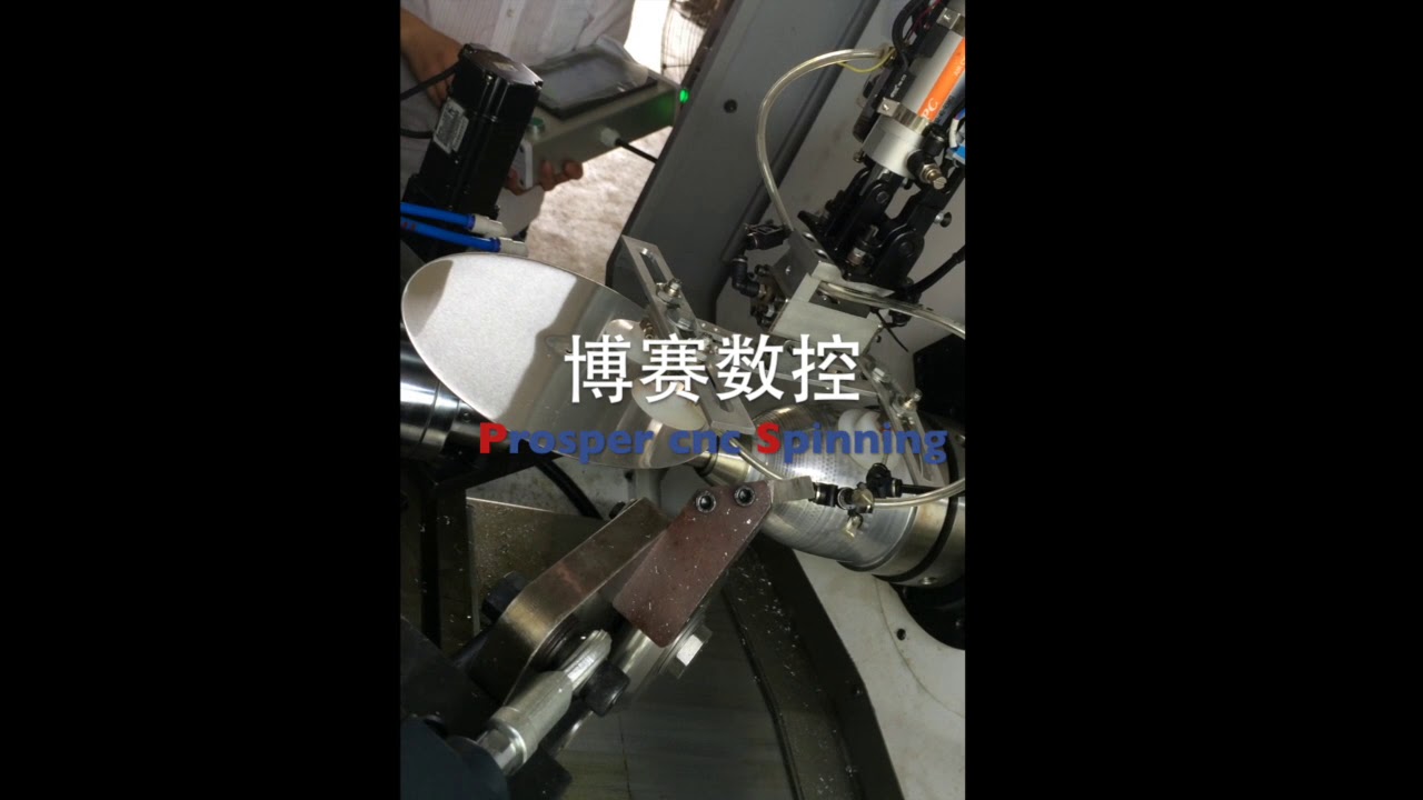 Automatic Metal spinning machine with robot(PROSPER) - YouTube