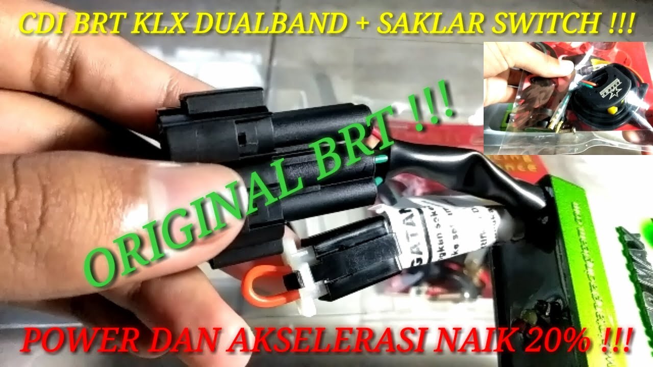 UNBOXING CDI BRT KLX DUALBAND POWERMAX HIJAU || SAKLAR DUALBAND ...