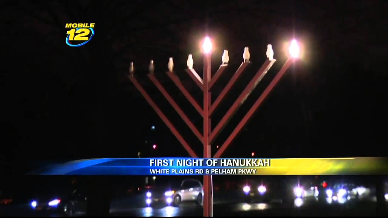 Jewish Community Celebrates First Night of Chanukkah In The Bronx - YouTube