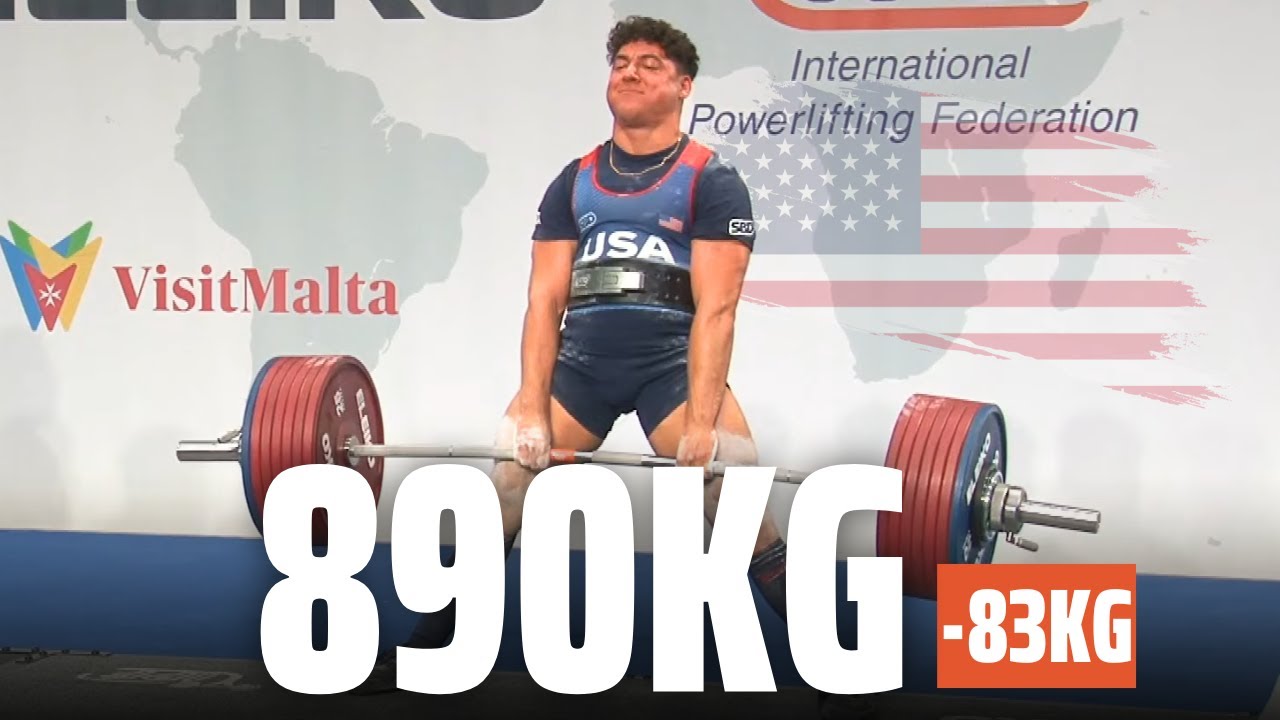 Joseph Borenstein | 890kg Total -83kg | IPF Worlds 2025 - YouTube