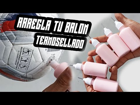 Como arreglar balones de Futbol con Sellador /Latex /Vulcanizado de balón termo sellado sin costura