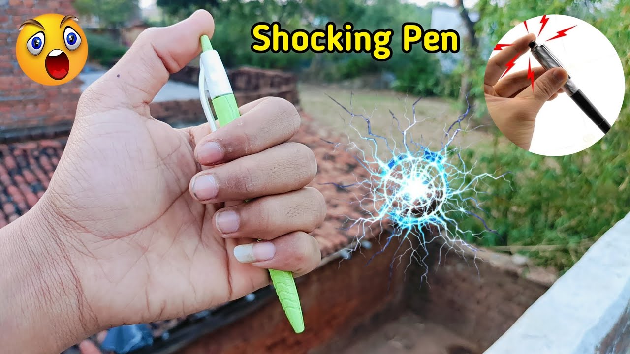 How to Make a Shocking Pen Prank Gun Making With Homemade Shocking Pen ...