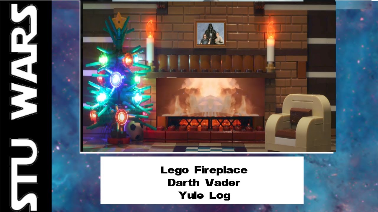Lego Fireplace Darth Vader Yule Log - YouTube