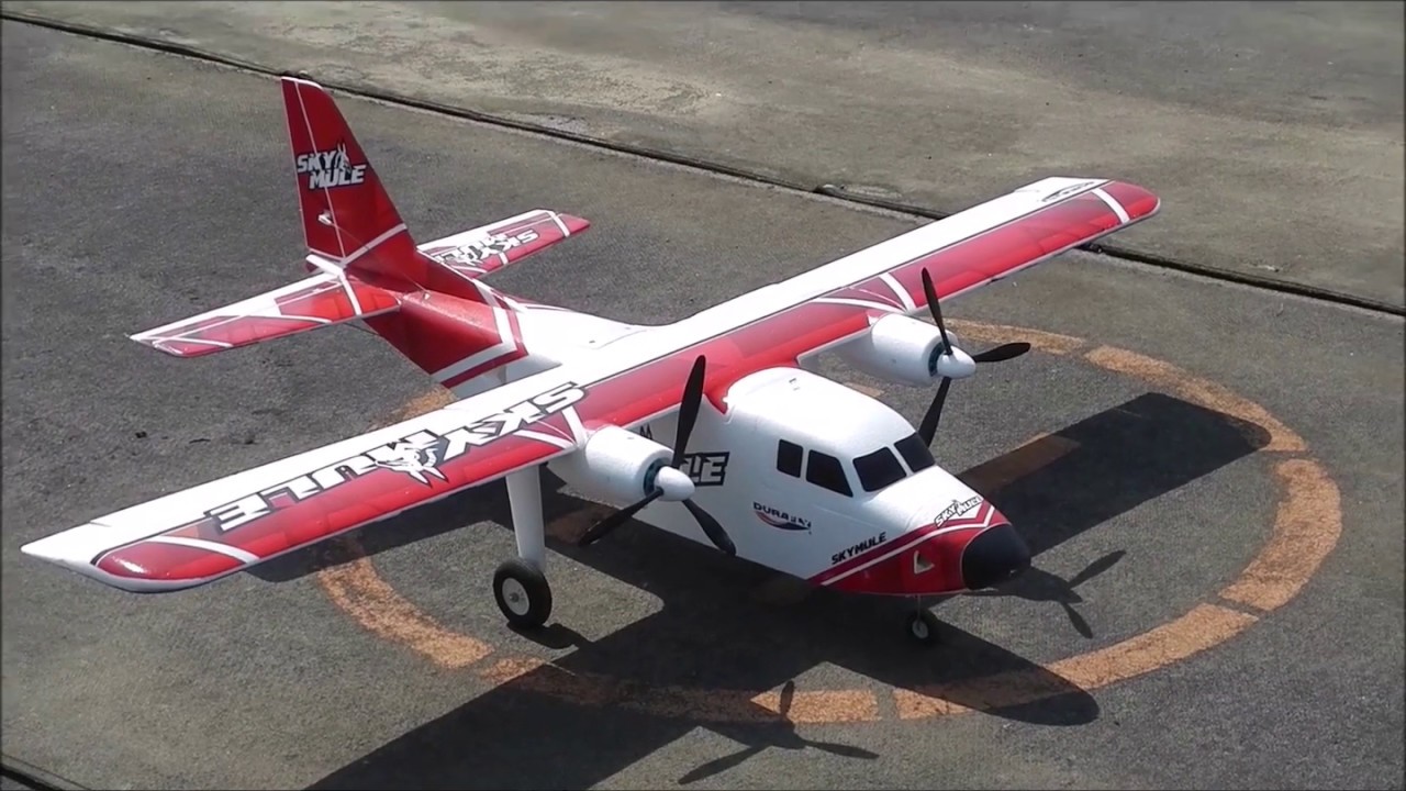 Durafly SkyMule Twin Sports Model EPO 1500mm - YouTube