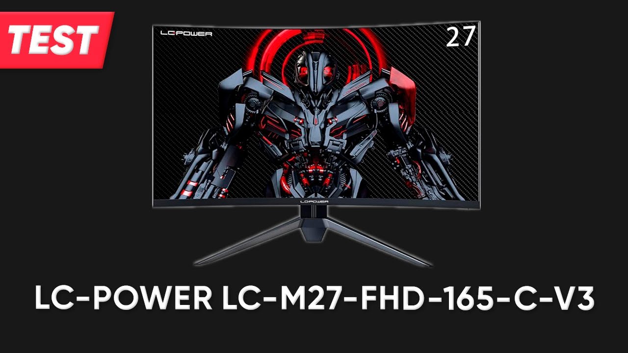 Monitor LC-Power LC-M27-FHD-165-C-V3 | TEST | Deutsch - YouTube