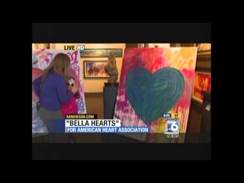Isabella Paints Bella Hearts for Valentine's Day - Part 3 - YouTube