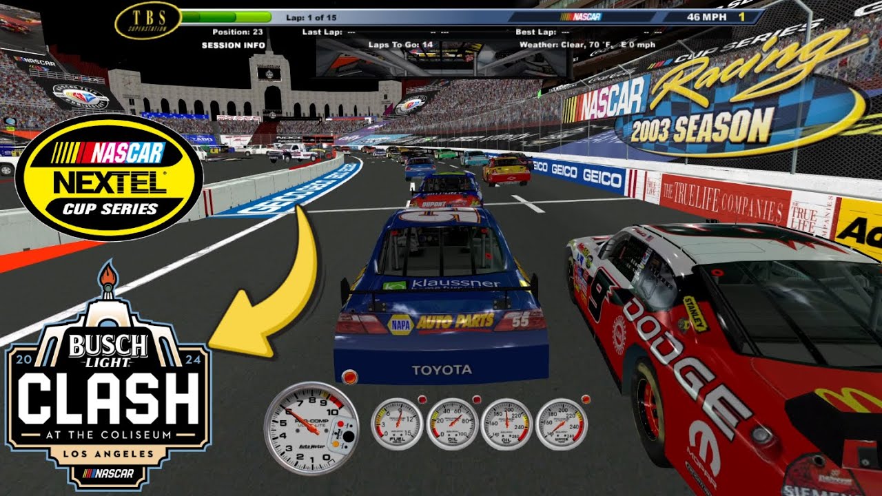 Busch Clash at the Coliseum!!! 2007 Nextel Cup Series! Car of Tomorrow ...