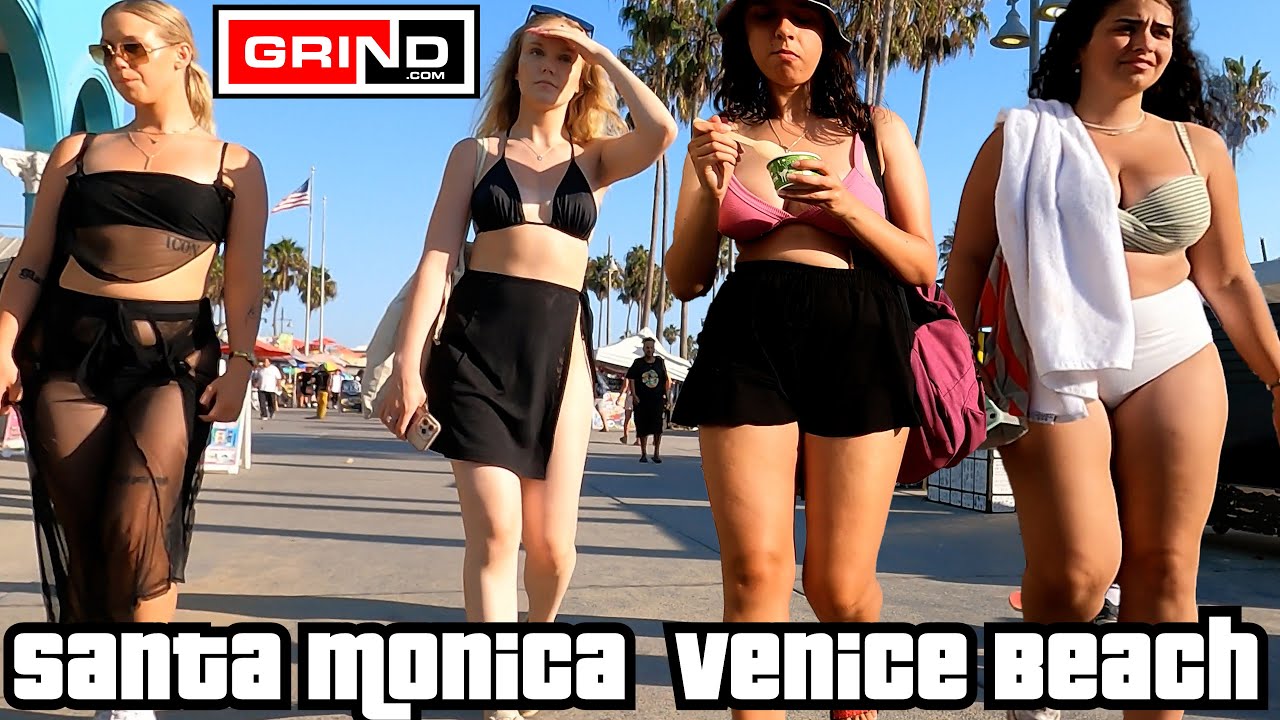 4k Venice Beach Boardwalk To Santa Monica Beach Pier No Icons