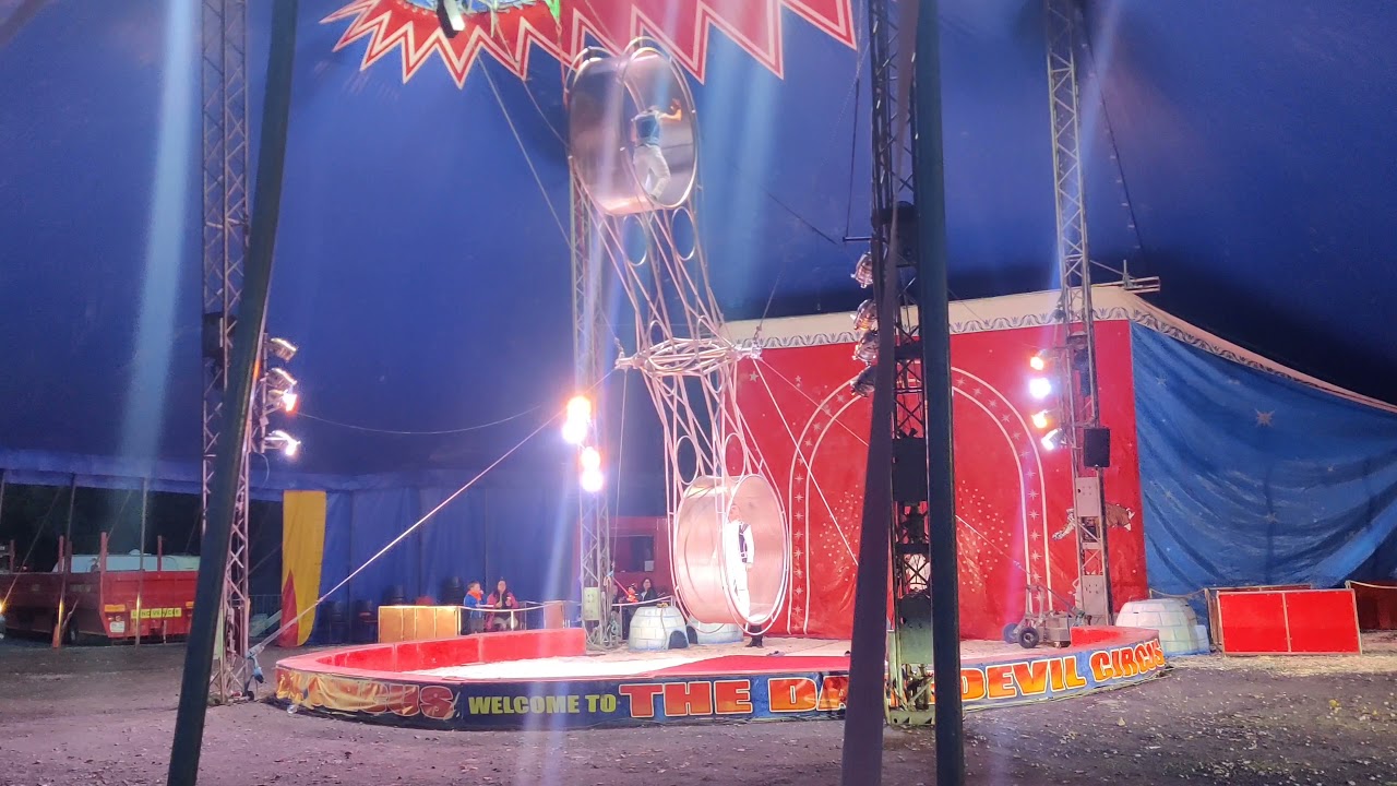Courtney Daredevil Circus. (The Wheel of Death) #circus #mustwatch ...
