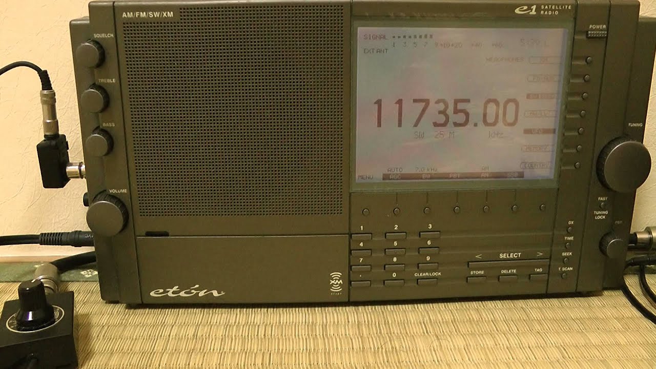 11735kHz ZBC (Zanzibar Broadcasting Corporation) / Eton E1 @ camera ...