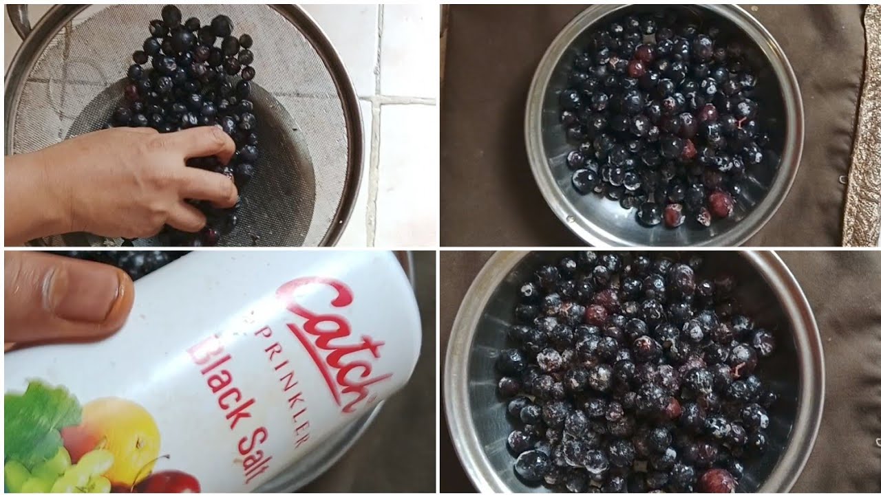 Kali Maina fruit with black salt/Koranda fruit/Bengal currants/Carissa ...